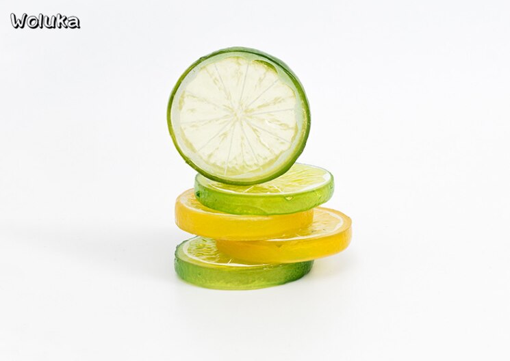 5pc Photo Prop Fresh Lemon Slice Simulation Lemon ... – Grandado