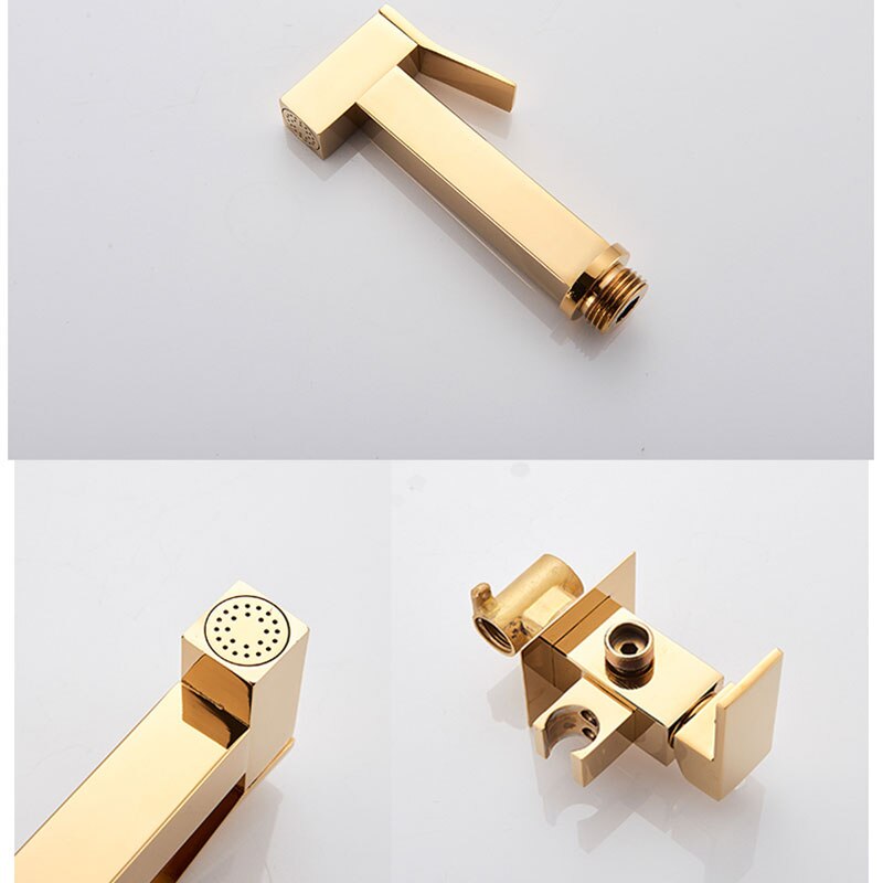 Bathroom Golden Bidet Shower Faucet Solid Brass Bi... – Grandado