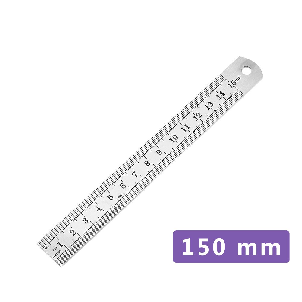 Double Sided Stainless Steel Straight Ruler Metal ... – Vicedeal
