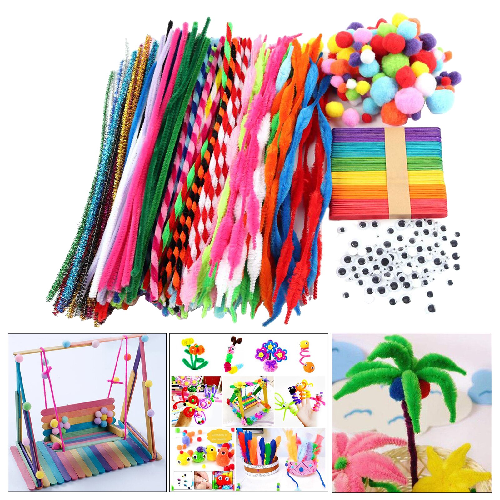 Kid's Arts and Crafts Supplies - Assorted Crafting... – Grandado