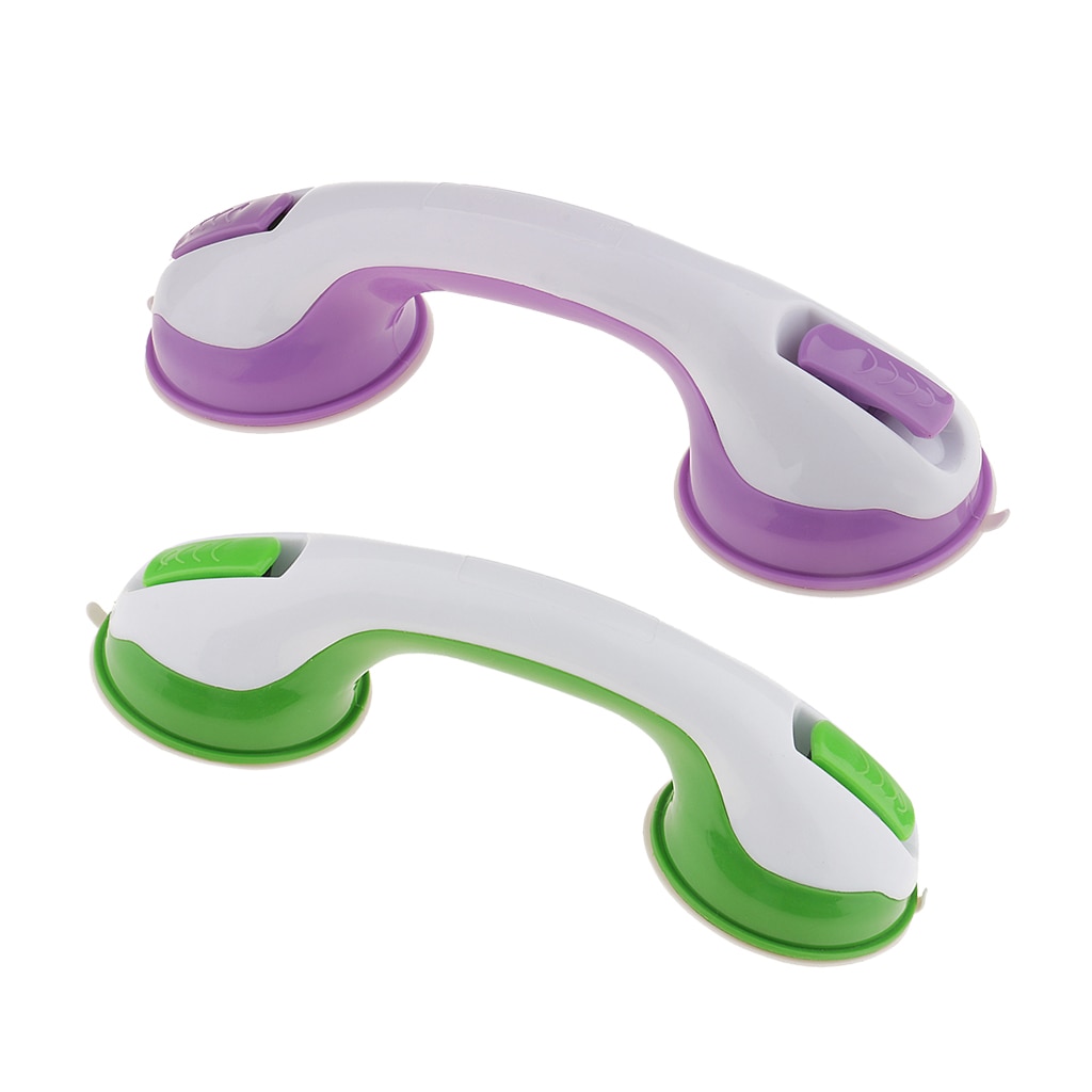2pcs Suction Grab Bar - Balance Handrail Shower Assist - Toilet ...