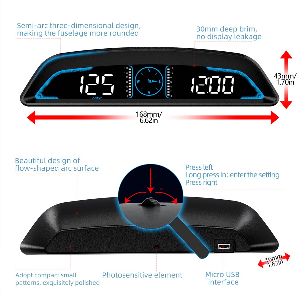 GPS HUD Head Up Display Auto Electronics Accessori... – Vicedeal
