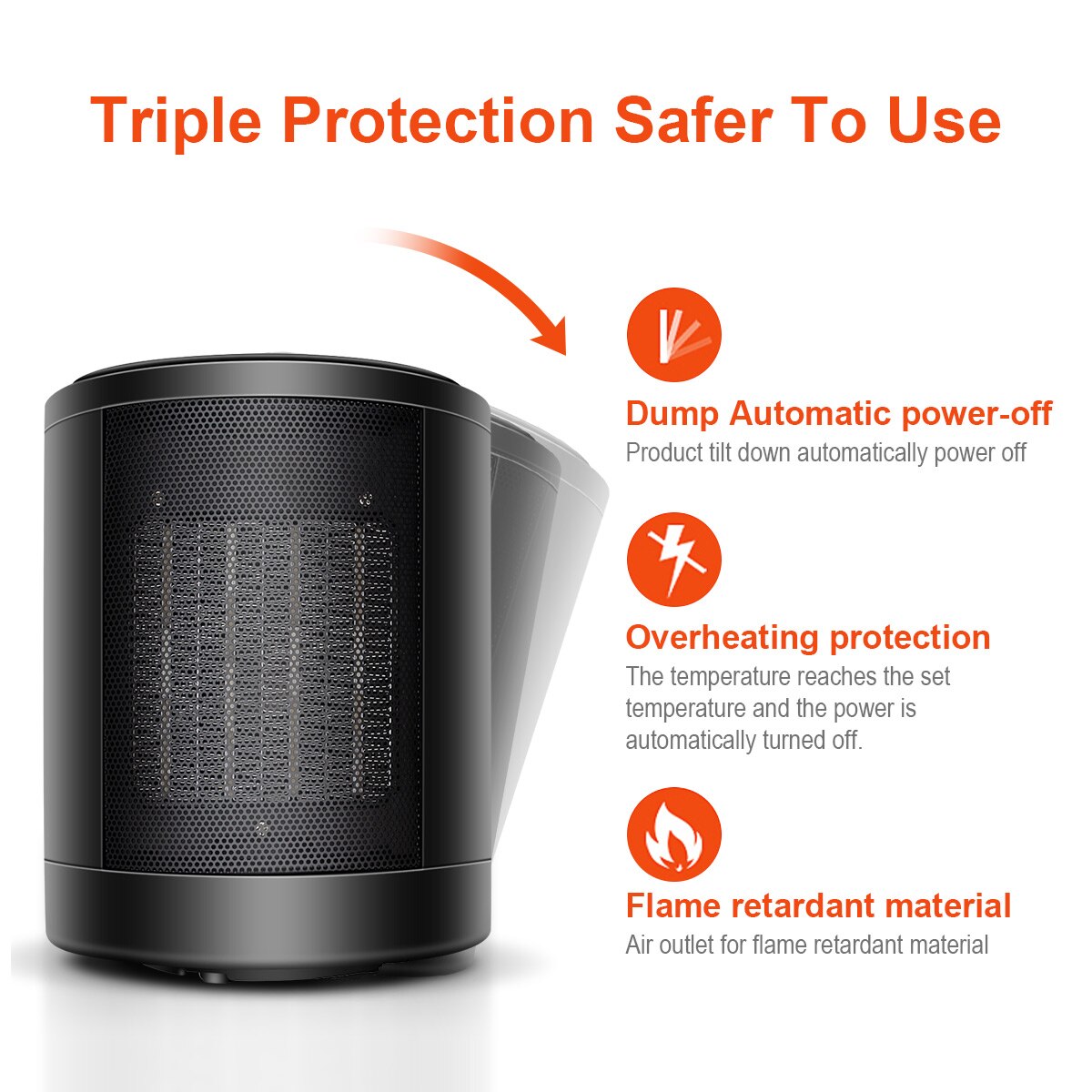 Fan Heater For Home Mini Electric Heater Home Heat... – Grandado