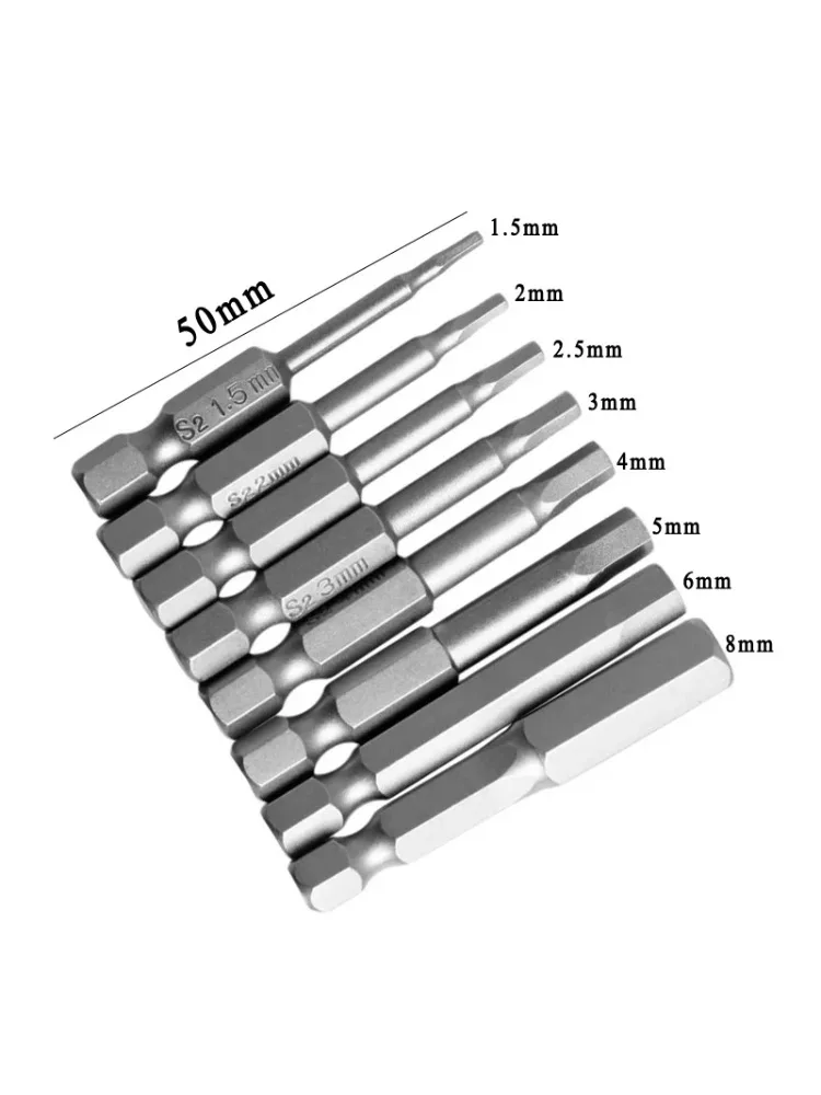8 Stuks Sleutel Allen Schroevendraaier Bit Set 1/4... – Vicedeal