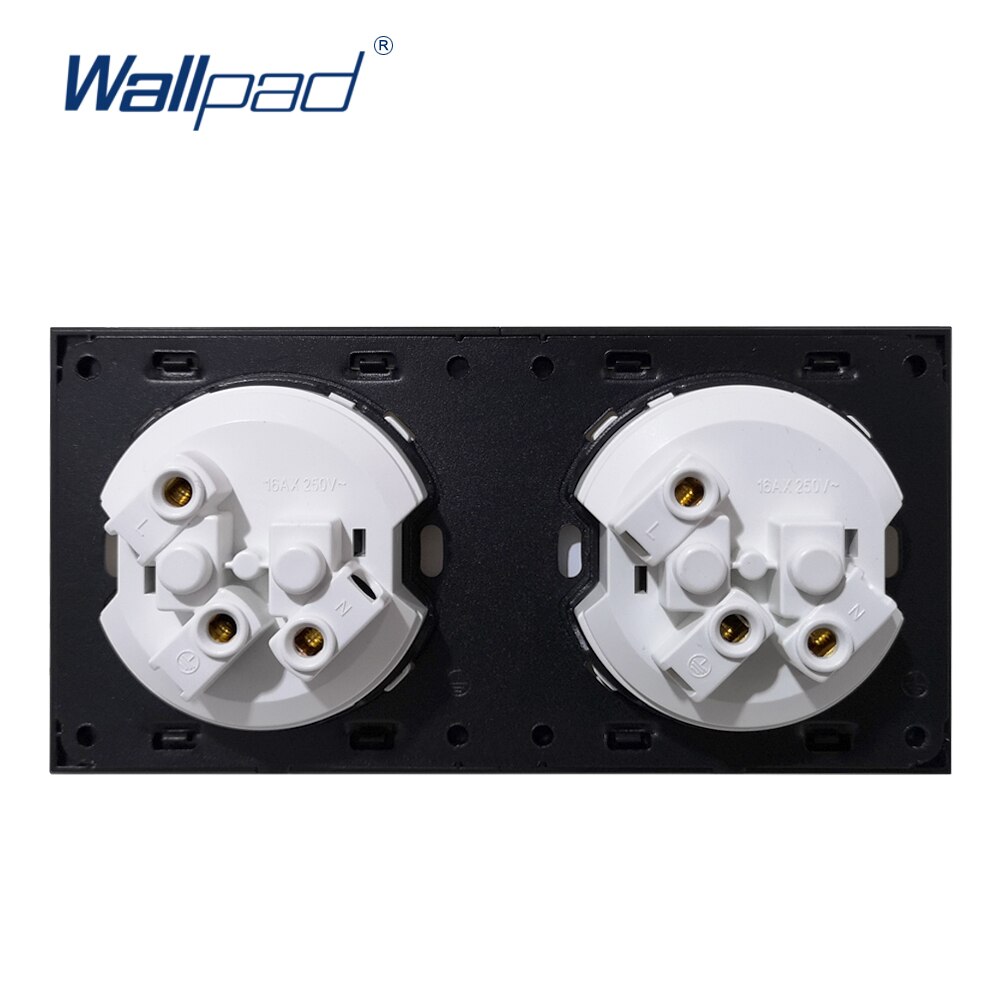 Wallpad L6 Double 2 Gang EU German Plug Wall Socke... – Grandado