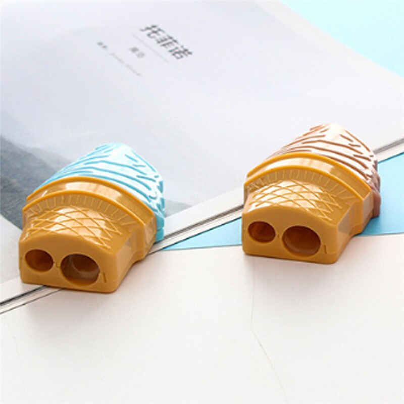 Pencil Sharpener with 2 Holes, Ice cream shape Sha... – Grandado