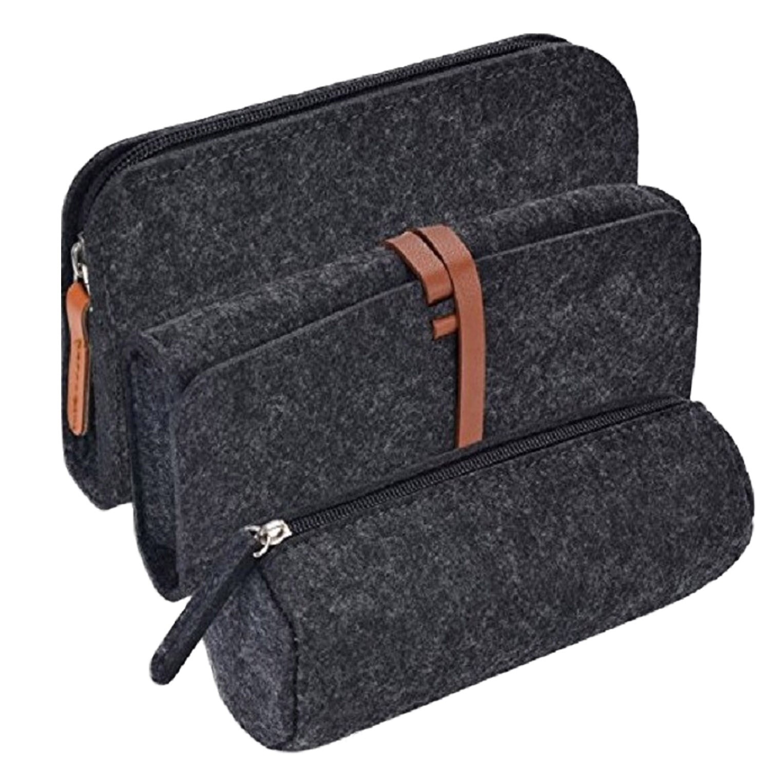 3Pcs 3 Stijl Grote Grote Mode Vilt Pen Potlood Cas... – Grandado