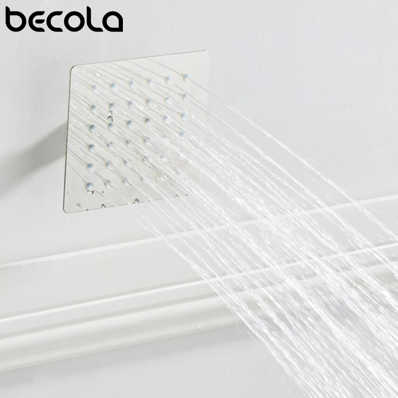 BECOLA 4 inch Rainfall Shower Head Stainless Steel... – Vicedeal