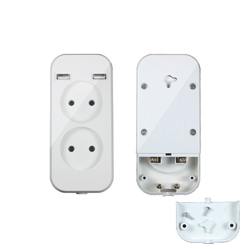 Usb-uttak for telefonlading dobbel usb-port 5v 2a ... – Vicedeal