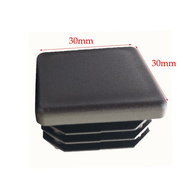 Black Plastic Hard Square Furniture Tube Plug Hard... – Vicedeal