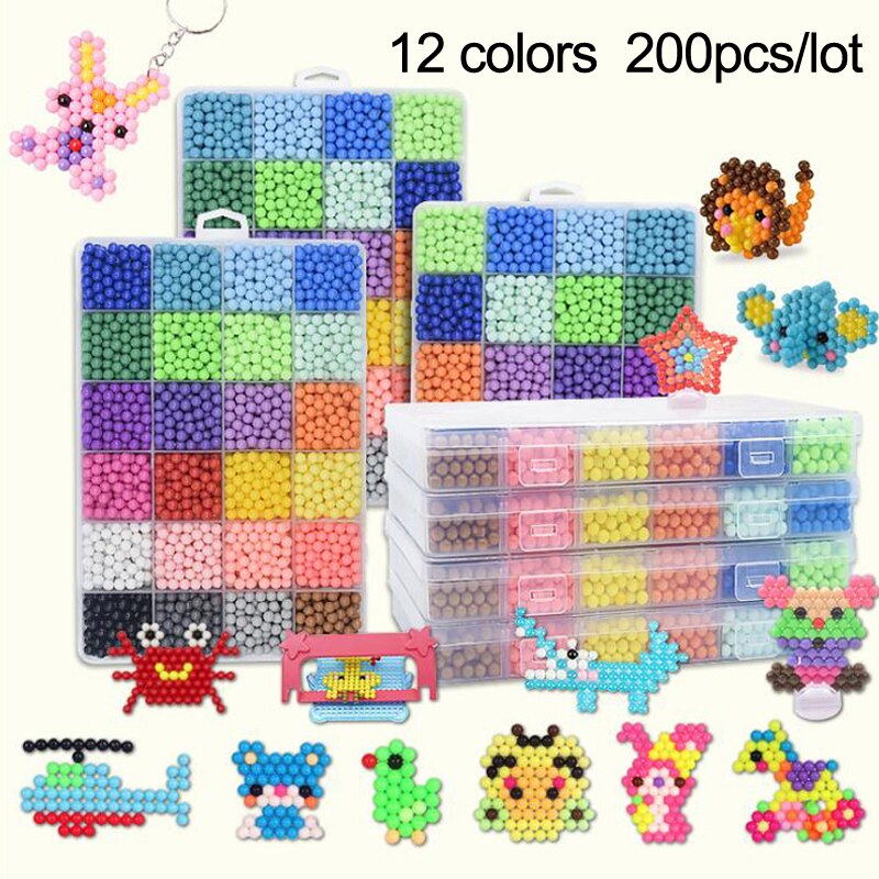 DOLLRYGA Diy Pegboard Hama beads 5mm Aqua Bead 3d ... – Grandado