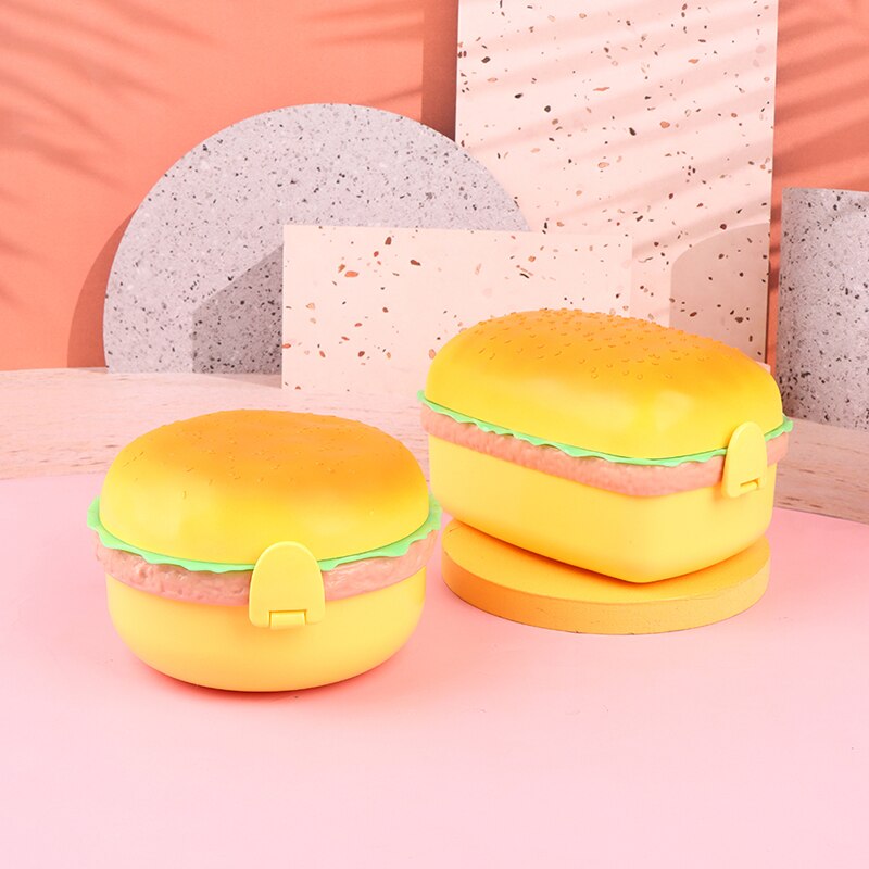Hamburger Lunch Box Double Tier Burger Bento Lunch... – Vicedeal