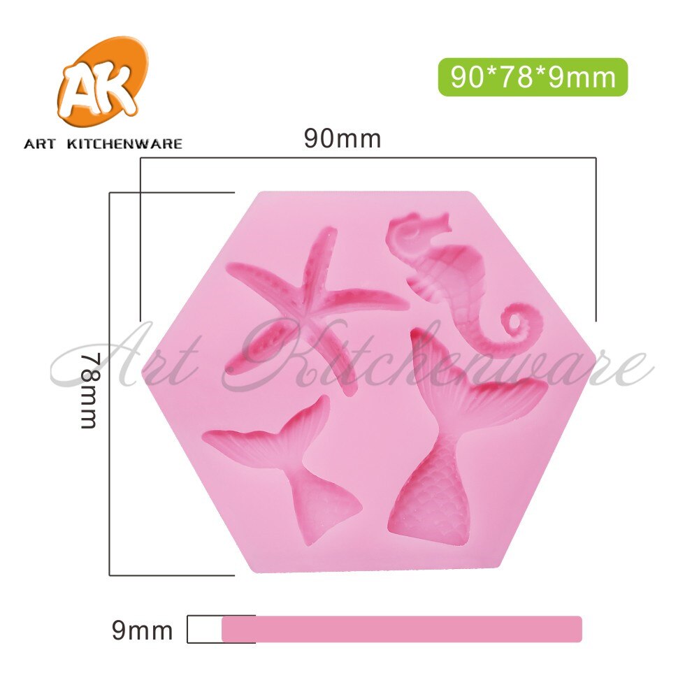 Zee Dieren Mermaid Conch Zeester Shell Flip Cake S... – Grandado