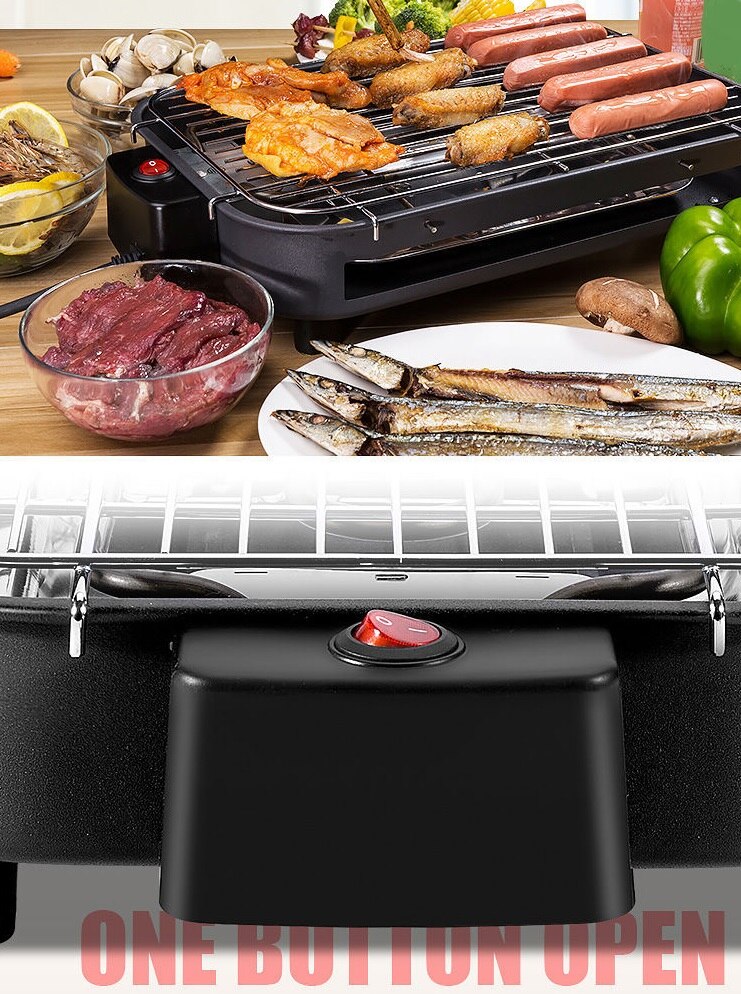 Multifunctional household electric grill smokeless... – Grandado