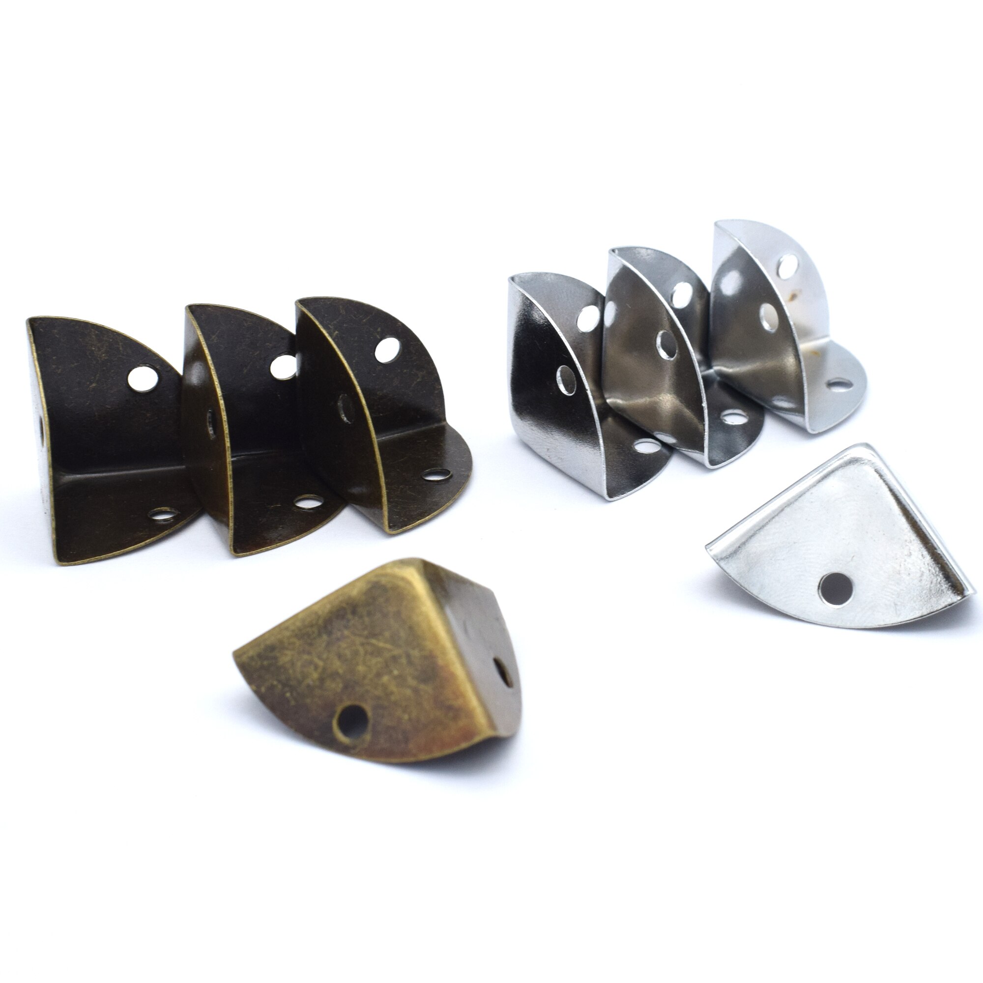 10pcs Metal Box Corner Antique Bronze/Silver Prote... – Grandado