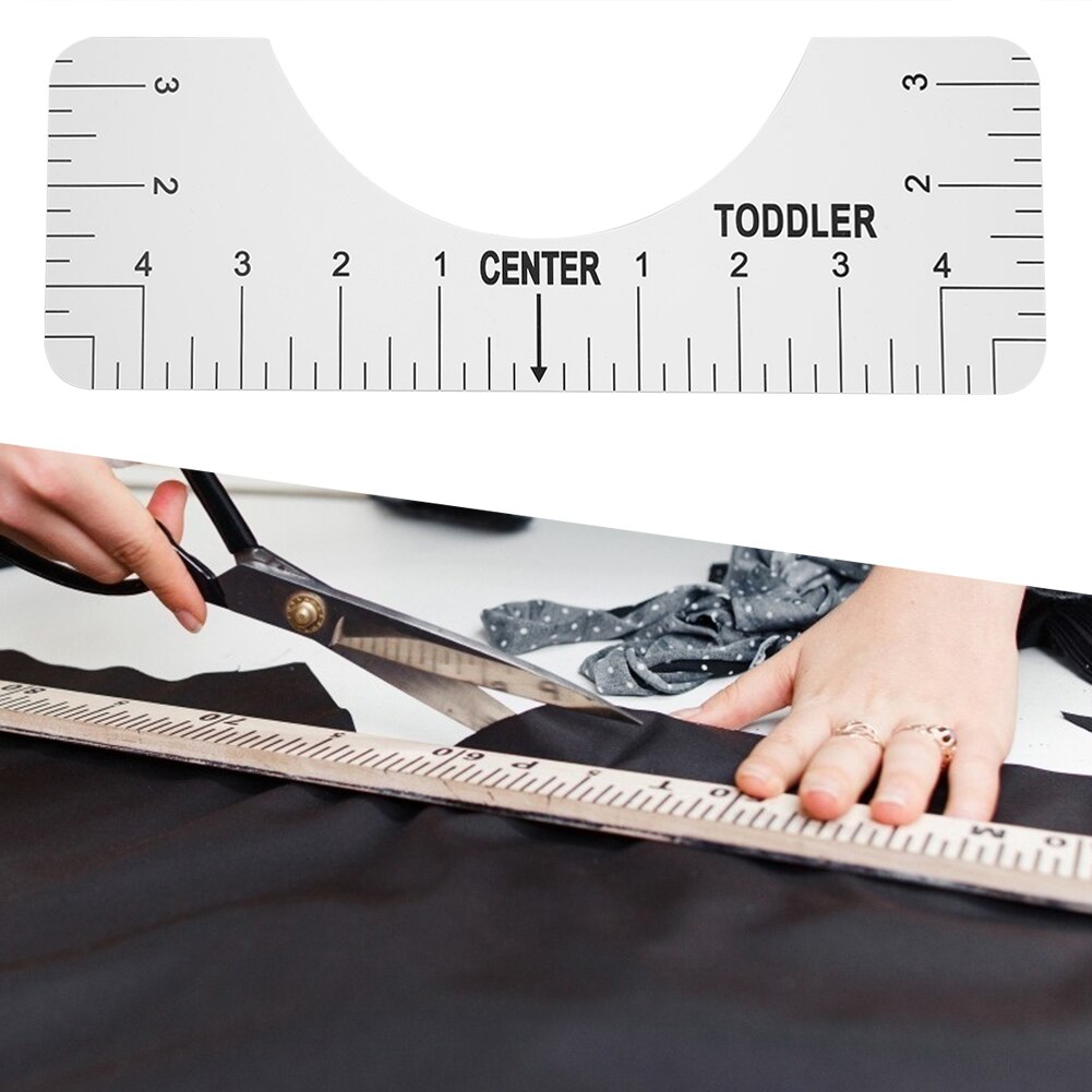 4PCS T Shirt Guide Ruler with Size Chart Sewing Ce... – Vicedeal