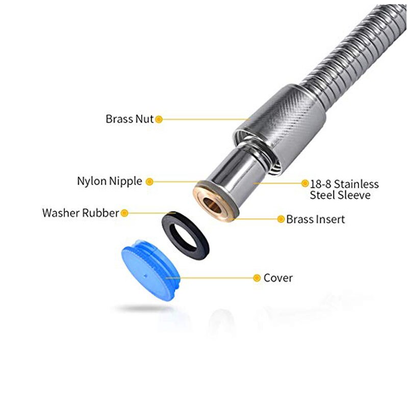 Douche Slang 2 m 79 inch Extra Lange 18/8 Rvs Hand... – Vicedeal