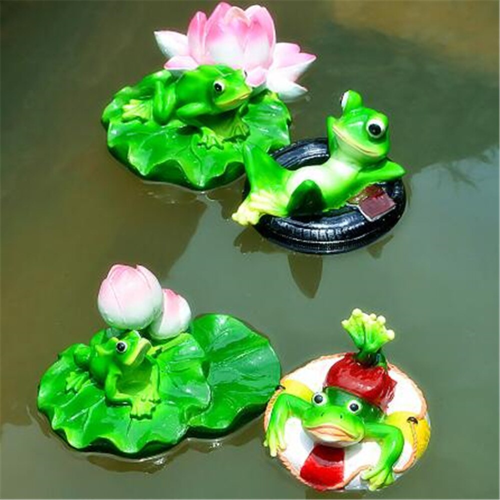 Resin Floating Frogs Statue Outdoor Garden Pond De... – Grandado