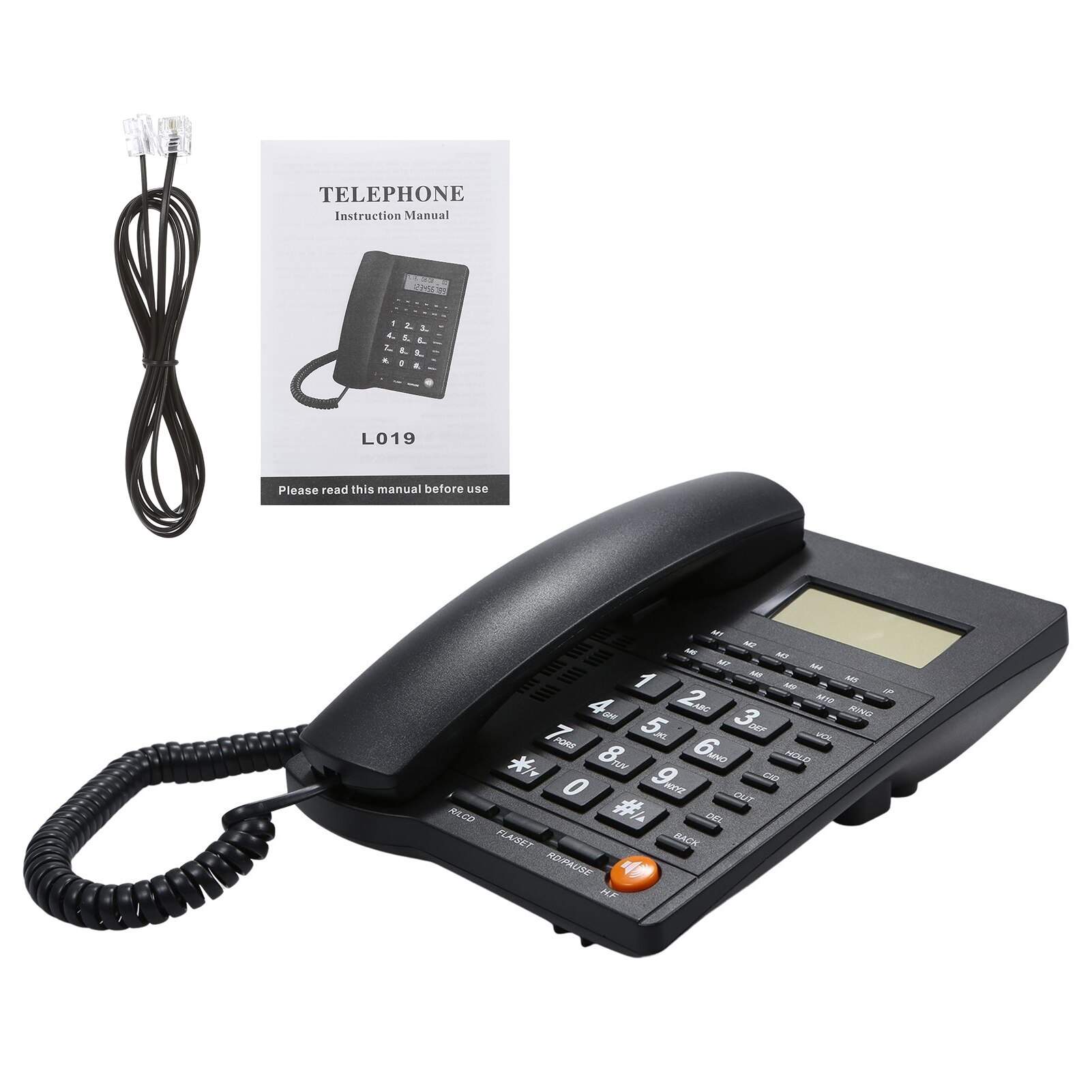 Desktop Corded Telephone Landline Telephone with C... – Vicedeal