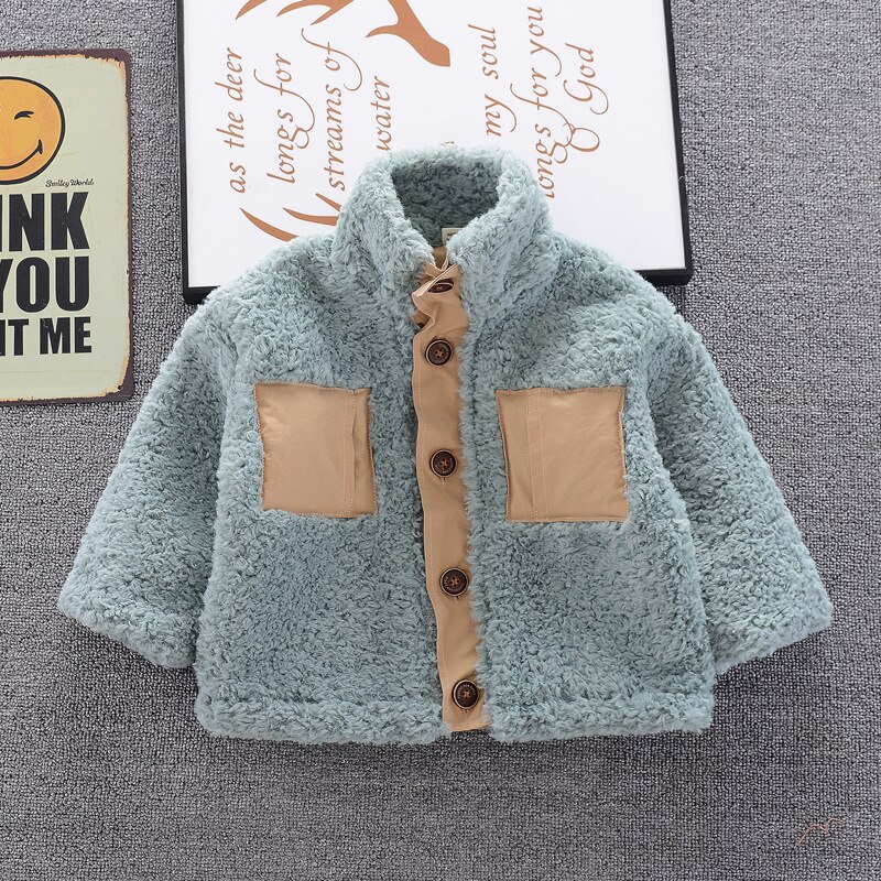 Kids fur coat toddler girl fall clothes boys coat ... – Grandado