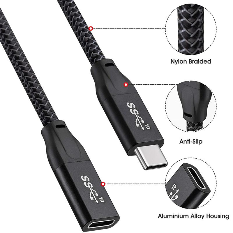 USB Type C Extension Cable 4K @60Hz 10Gbps USB-C G... – Grandado