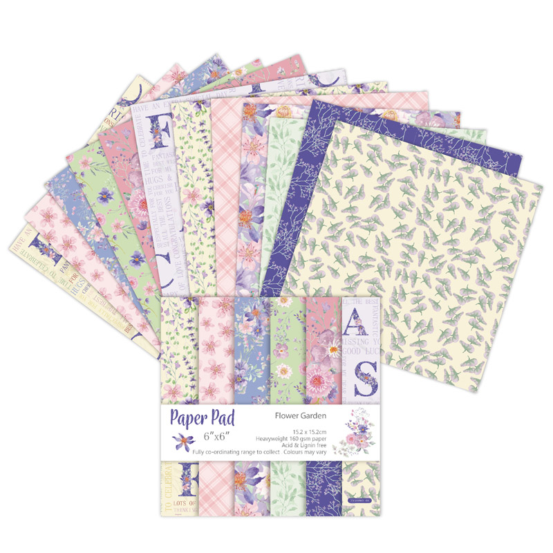 KLJUYP 12 Sheets Flower Garden Scrapbooking Pads P... – Grandado