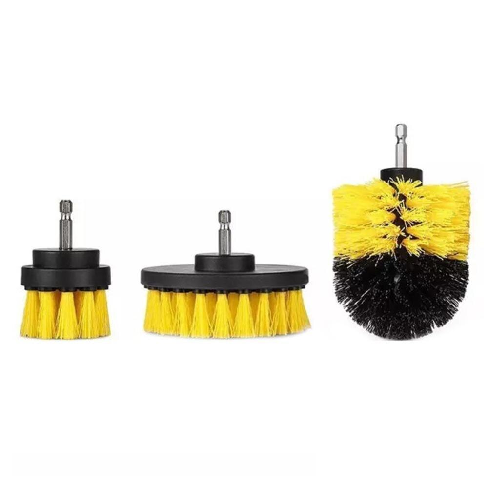 3 pcs/set Power Scrubber Brush Drill Brush Clean F... – Vicedeal