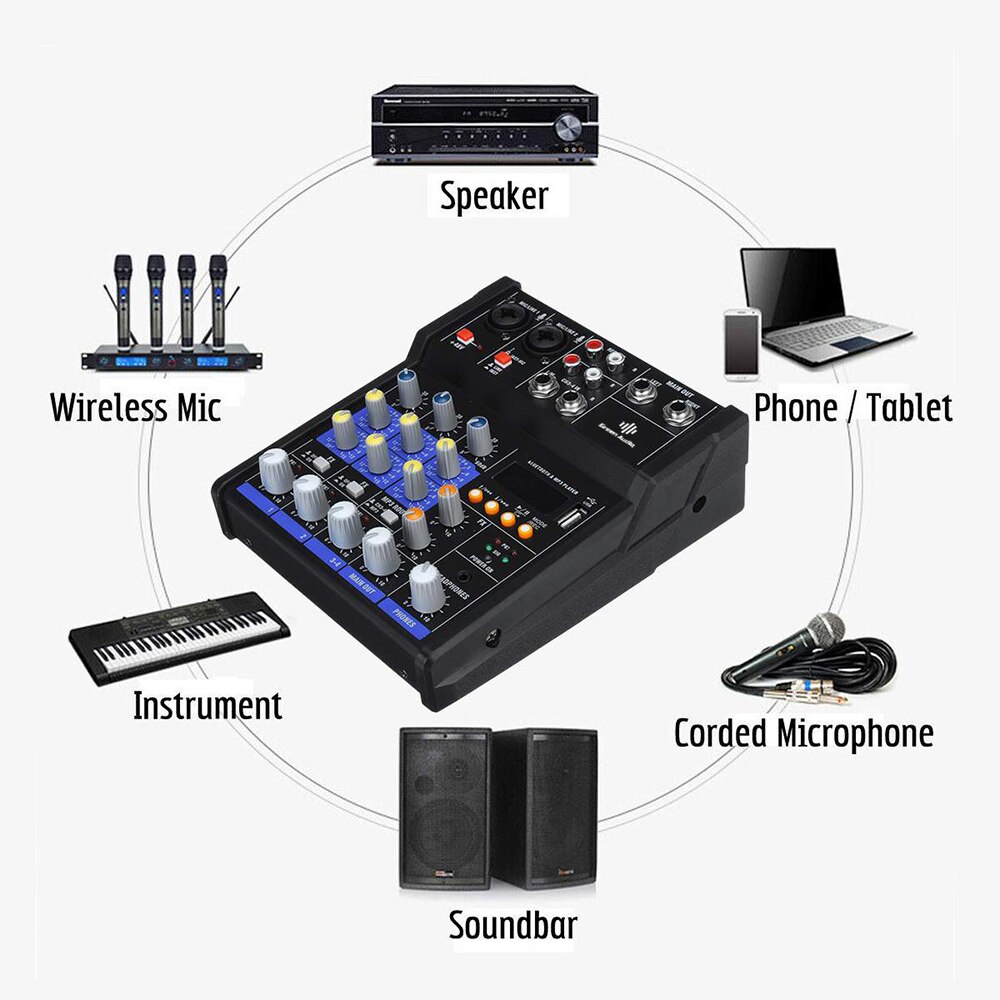 CCX-G4 Portable bluetooth G4 Sound Mixing Console ... – Grandado