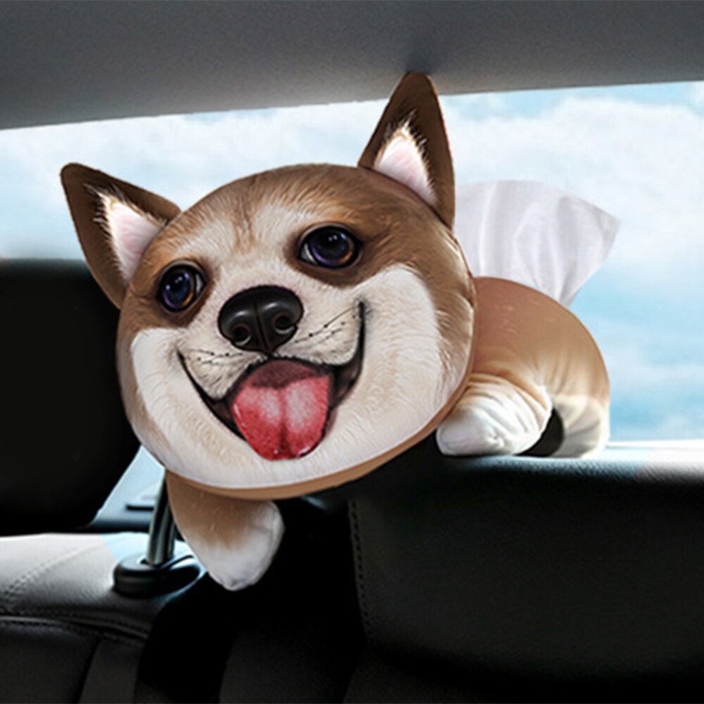 Tissue box bil armstöd box universell tecknad söt ... – Vicedeal