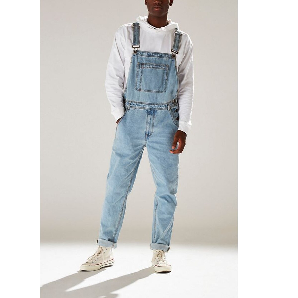 WEPBEL High-Waisted Men's Jeans Pants Summer Hipst... – Vicedeal