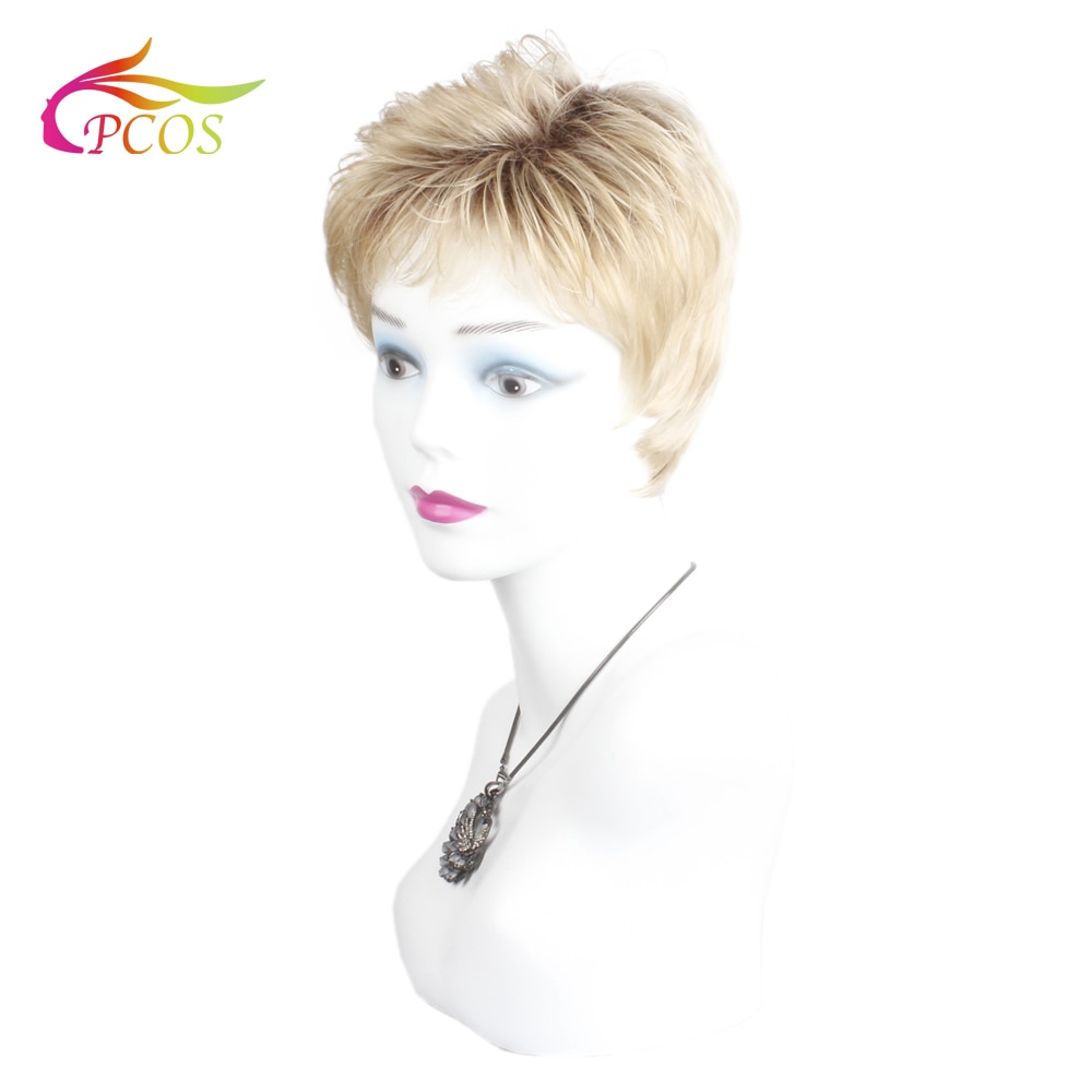 Short Synthetic Dark roots for Women Hair Natural ... – Grandado