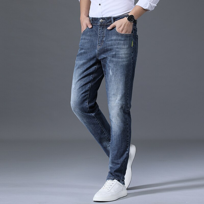 Men's Cotton Stretch Jeans Denim Pants Menswear st... – Grandado