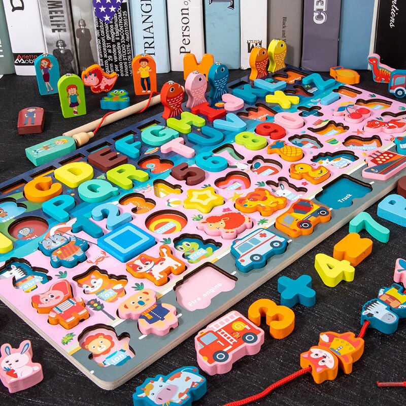 Early Educational Wooden Toys Preschool Counting G... – Grandado