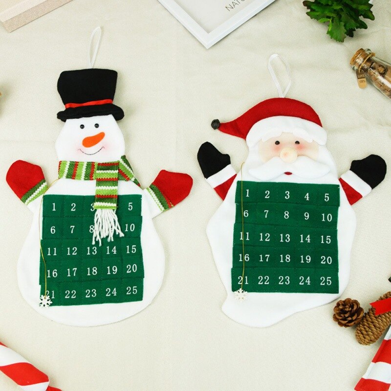 Santa Claus calendar Christmas with pocket countdo... – Grandado