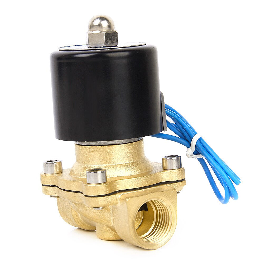 24V DC 1/2" Brass Electric Solenoid Valve Water Ai... – Vicedeal