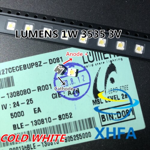 100 Pcs Lumen Led Backlight 1W 3V 3535 3537 Koel W... – Vicedeal