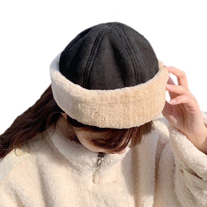 Winter Warm Suede Velvet Beanie Hip Hop Hat Solid ... – Grandado