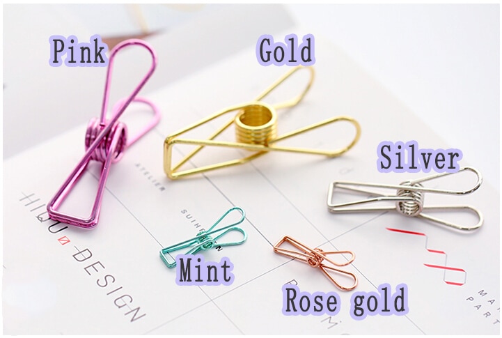 Simple retro hollow metal fish clip for binder, co... – Grandado