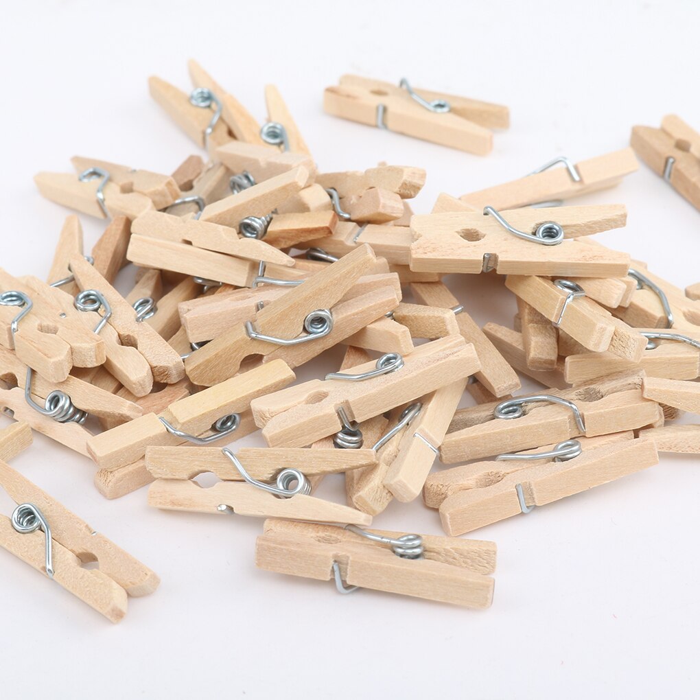 Mini pinzas de madera Natural para ropa, pinza de ... – Grandado