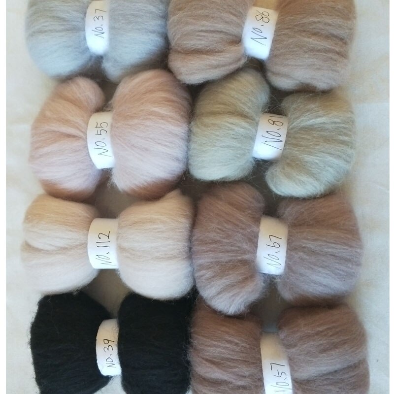 8 Kleuren Wol Fibre Roving Naaien Voor Naaldvilten... – Vicedeal