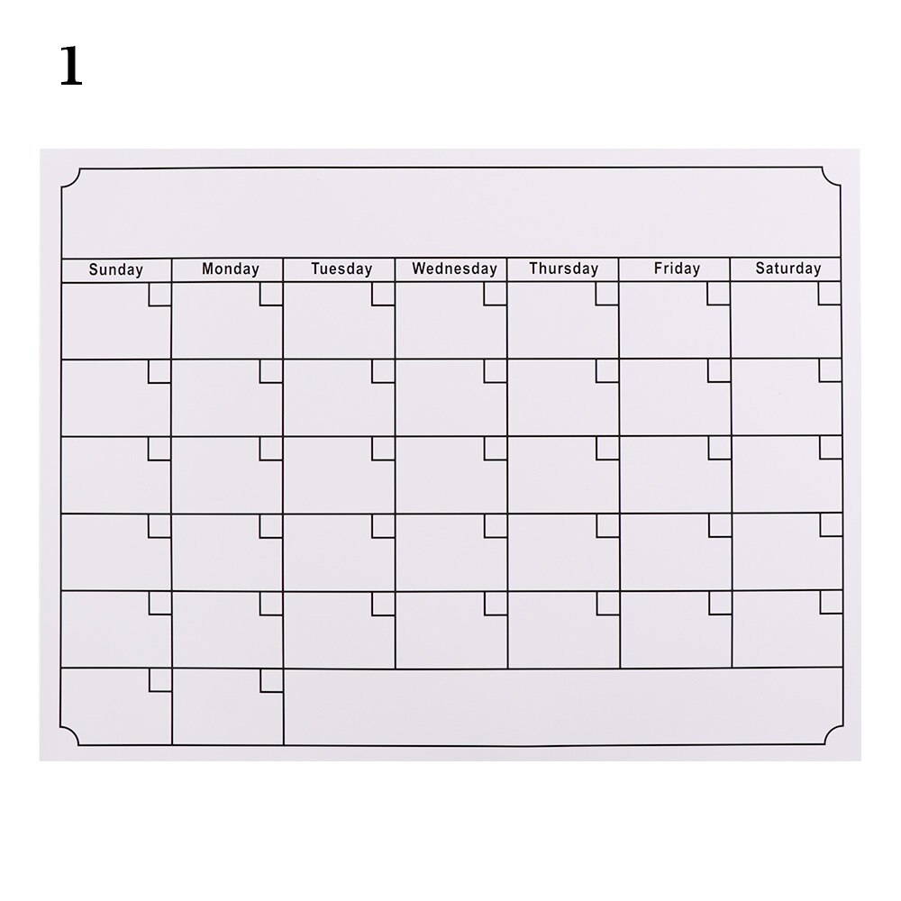 1PC A3 30*40cm Magnetic Month And Week Schedule Ca... – Grandado