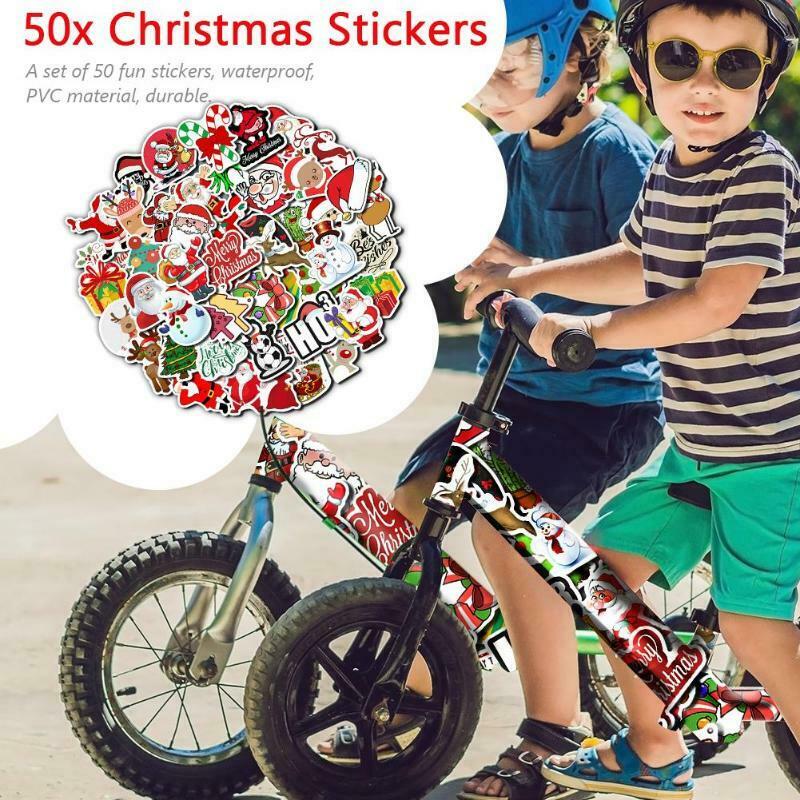 Christmas Xmas Santa Removable Window Stickers Art... – Grandado