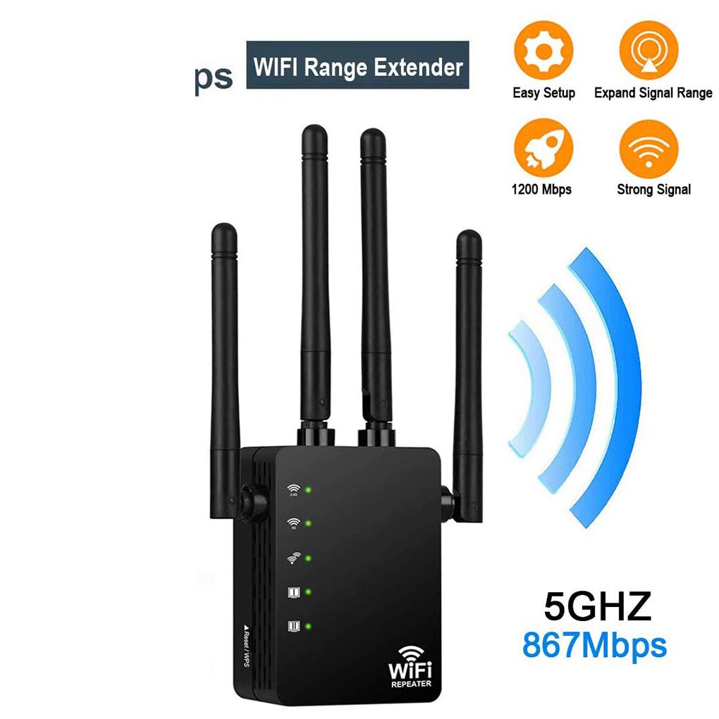 Dual Band 4 Antenna Wifi Repeater 2.4G 5G Wifi Sig... – Vicedeal
