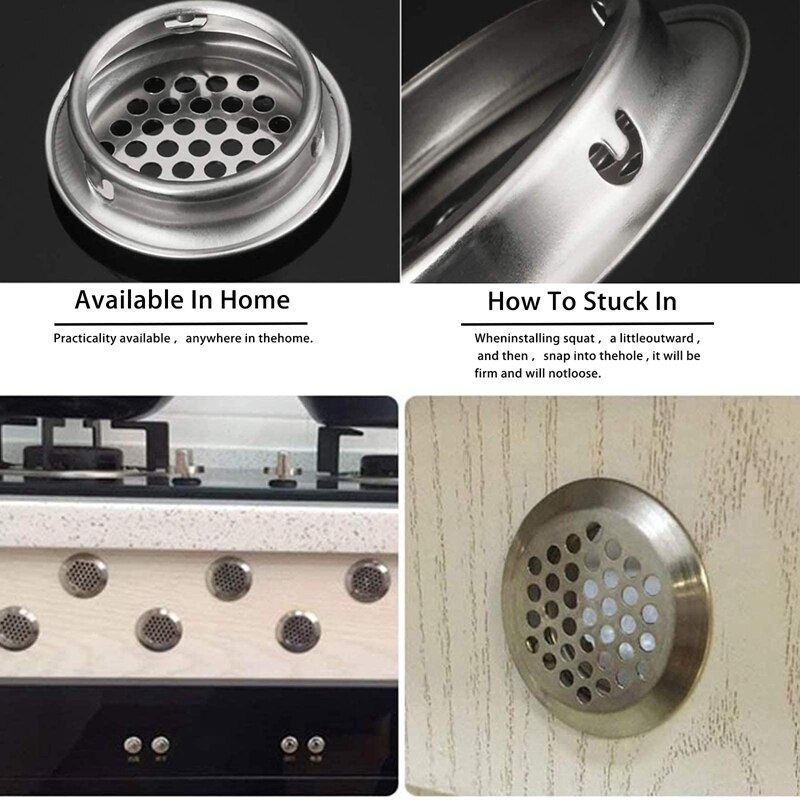 40Pcs Circular Air Vents 2.1 Inch(53Mm) Soffit Ven... – Grandado