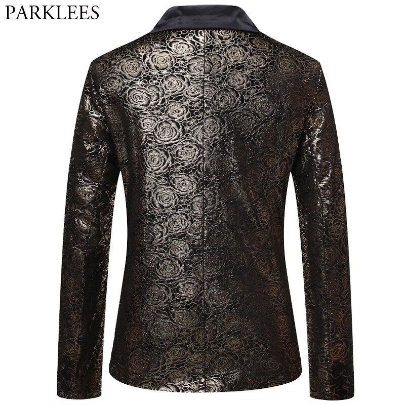 Mens Corduroy Rose Blazer Brand Bronzing Suit Jack... – Vicedeal