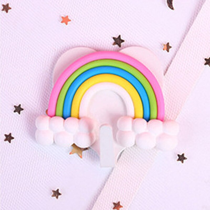 Cute Fantasy Rainbow Shape Bedroom Decor Hooks Wal... – Grandado