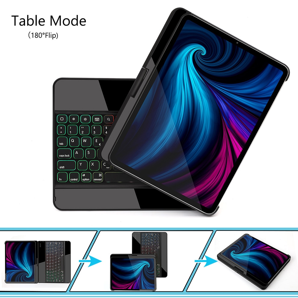 SeenDa Wireless Backlit Bluetooth Keyboard Case fo... – Grandado