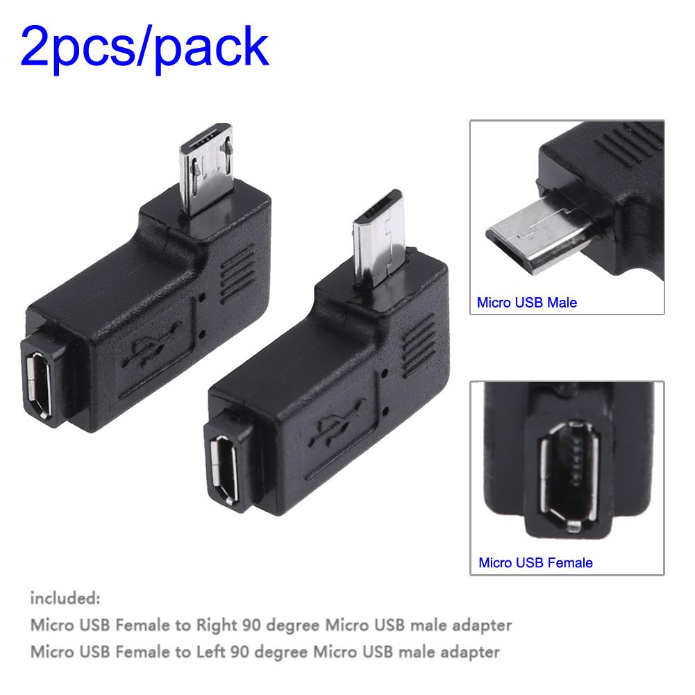 Micro Adapter USB 2pcs 90 Degree Micro USB Female ... – Vicedeal