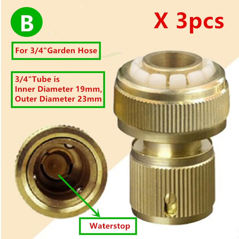1/2"3/4" Water Stop For Garden Hose Stop Connector... – Grandado