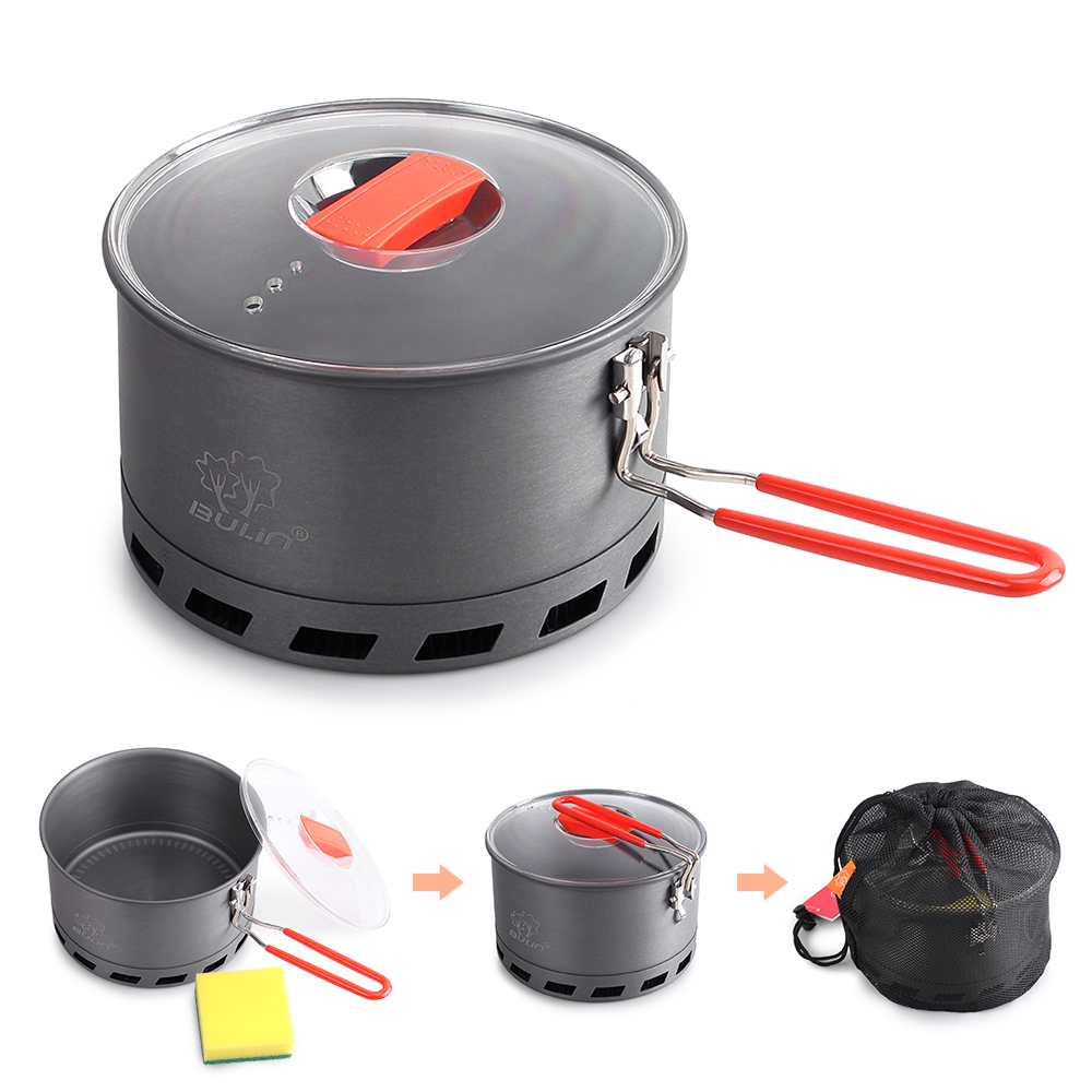 1.5L One-Piece Outdoor Cook Pot Camping Stove Heat... – Grandado